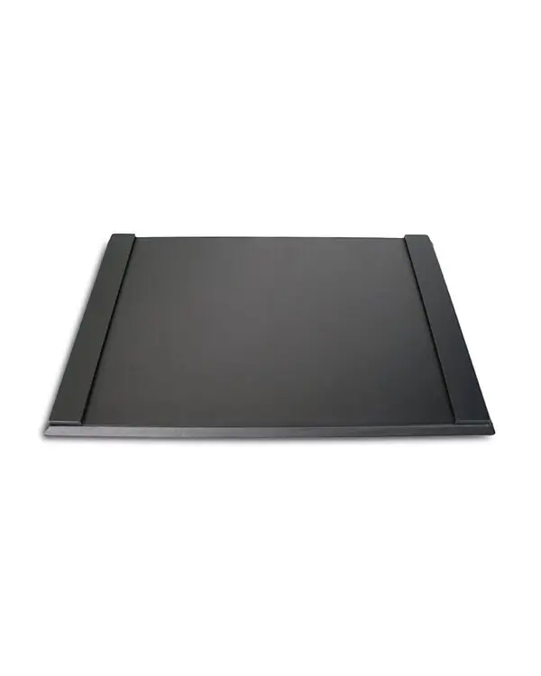 ROYCE NEW YORK Leather Desk Pad Blotter - Black