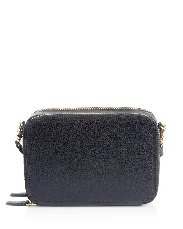 ROYCE NEW YORK Mini Leather Crossbody - Black