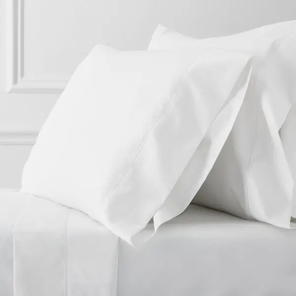 HUDSON PARK COLLECTION 500tc Sateen Wrinkle-resistant Full Fitted Sheet Exclusive - White