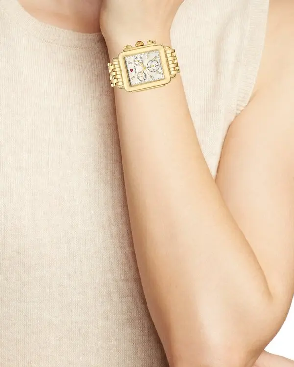 Michele Deco Chronograph 33mm - Gold