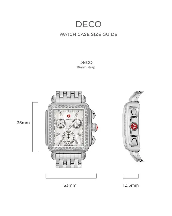 Michele Deco Chronograph 33mm - Gold