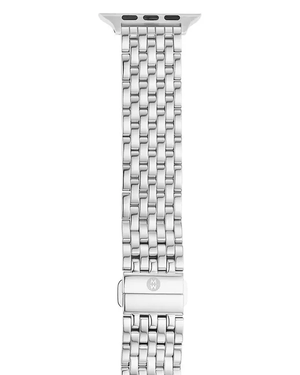 Michele Stainless Steel Bracelet Band For Apple Watch - Chrome