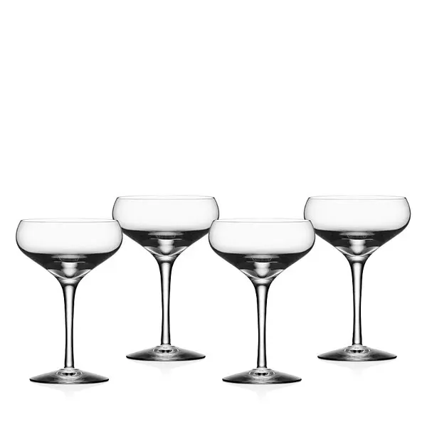 ORREFORS More Coupe, Set Of 4 - Clear