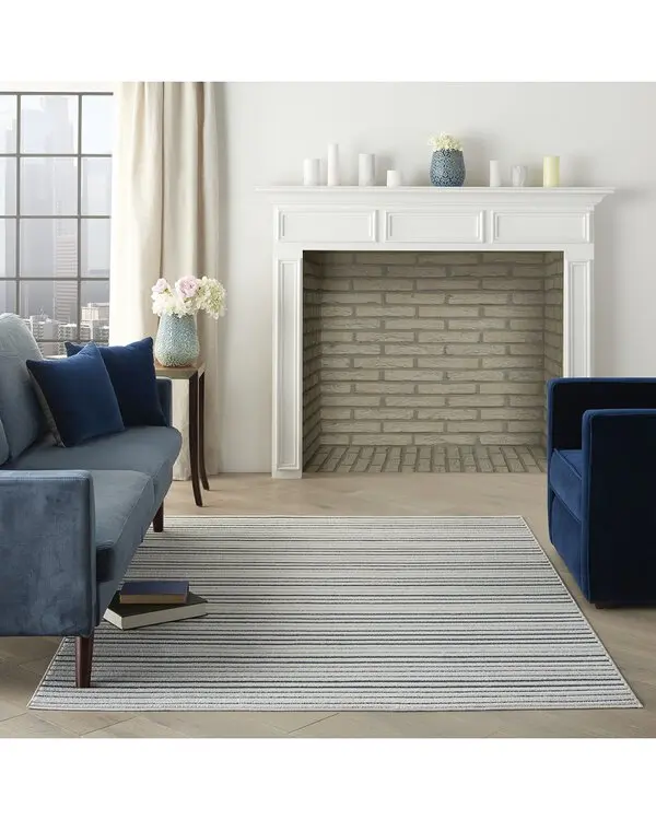 NOURISON HOME Key Largo Klg01 Area Rug, 4' X 6 - Blue