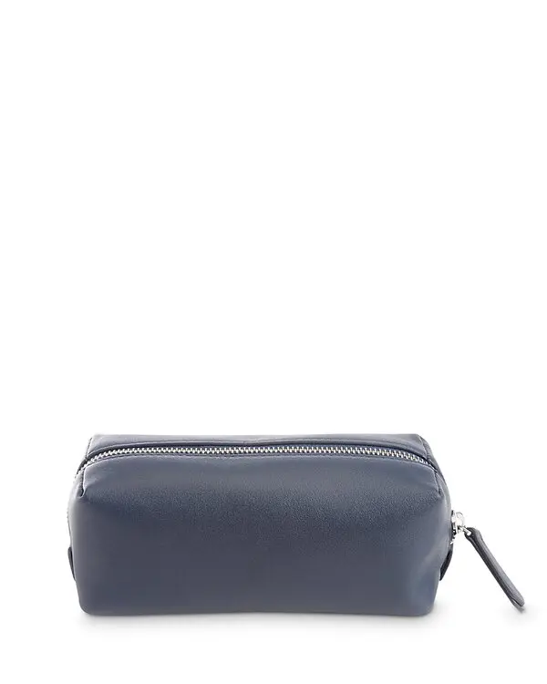 ROYCE NEW YORK Leather Utility Bag - Navy Blue