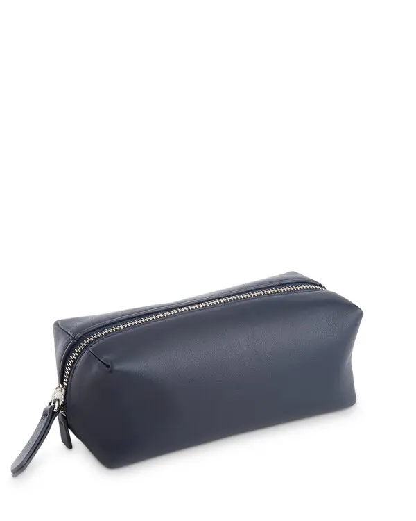 ROYCE NEW YORK Leather Utility Bag - Navy Blue