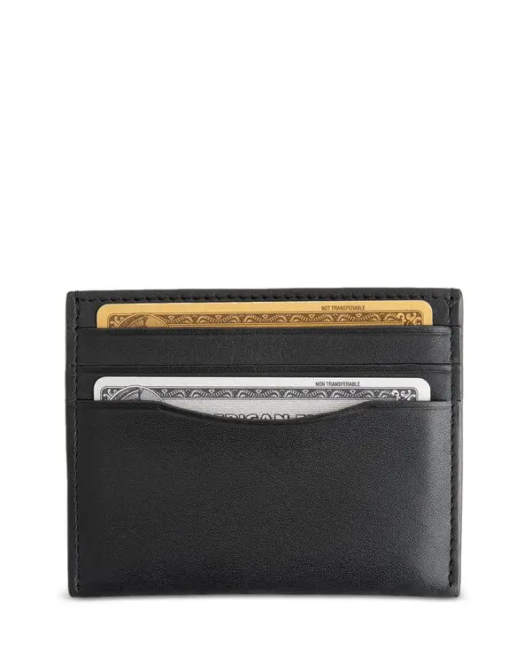 ROYCE NEW YORK Rfid Blocking Minimalist Leather Wallet - Black