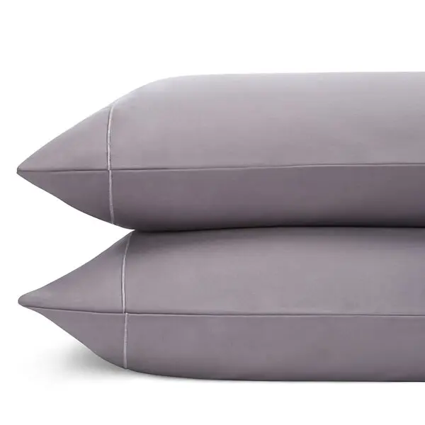 HUDSON PARK COLLECTION 500tc Sateen Wrinkle-resistant King Pillowcase Pair Exclusive - Charcoal