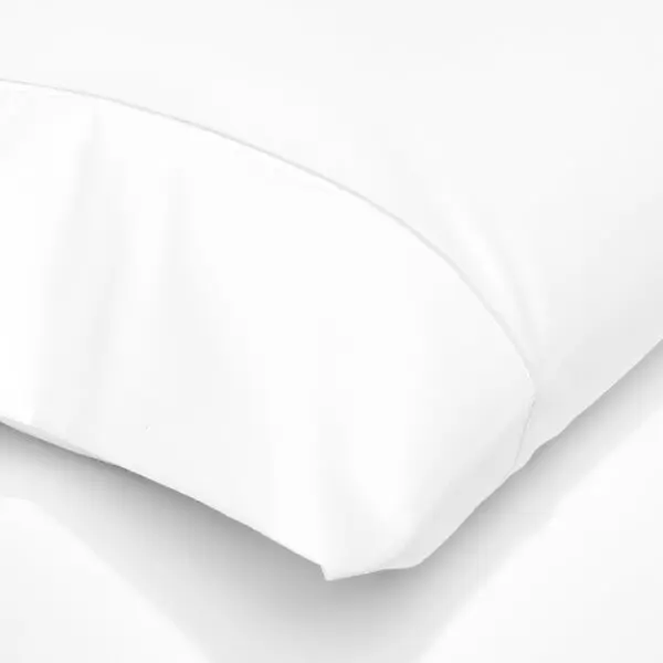 HUDSON PARK COLLECTION 500tc Sateen Wrinkle-resistant King Pillowcase Pair Exclusive - White