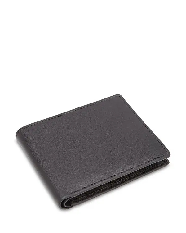 ROYCE NEW YORK Leather Rfid-blocking Slim Bifold Wallet - Black