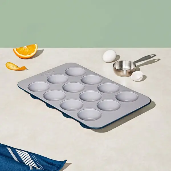CARAWAY Nonstick Muffin Pan - Navy