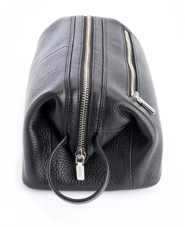 ROYCE NEW YORK Classic Leather Toiletry Bag