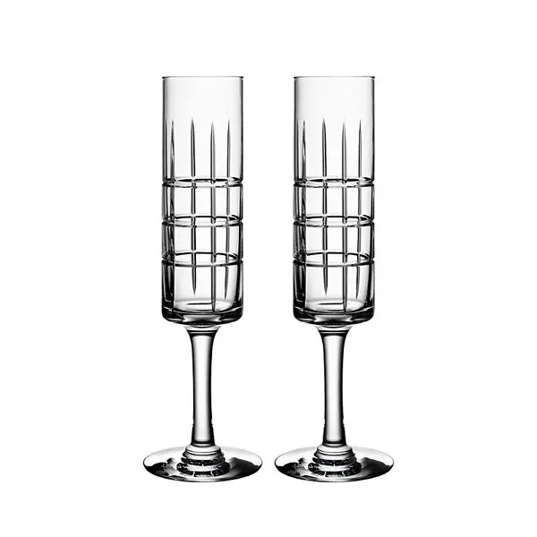 ORREFORS Street Specialty Drinkware Jan Johansson Champagne Glass, Set Of 2 - Clear