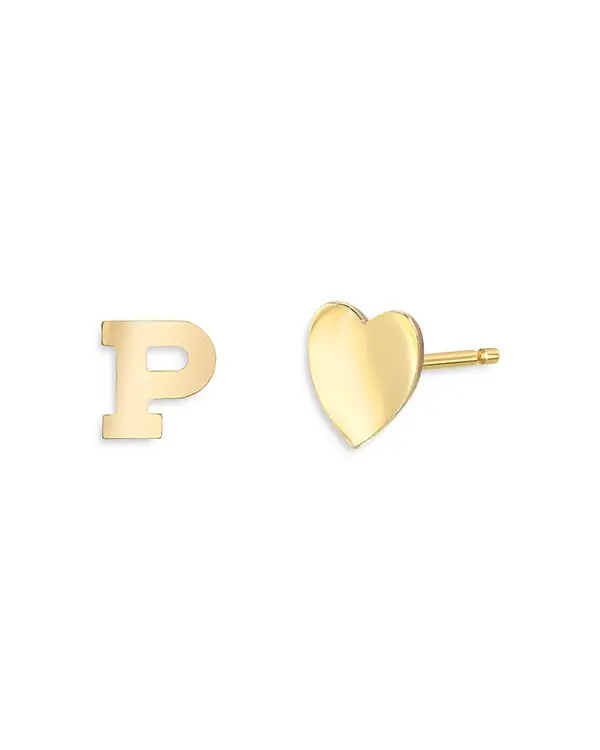 ZOE LEV 14k Yellow Gold Stud Earrings - P/gold