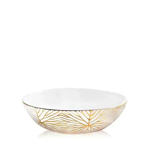 TALIANNA Lily Pad Low Serving Bowl - Multi