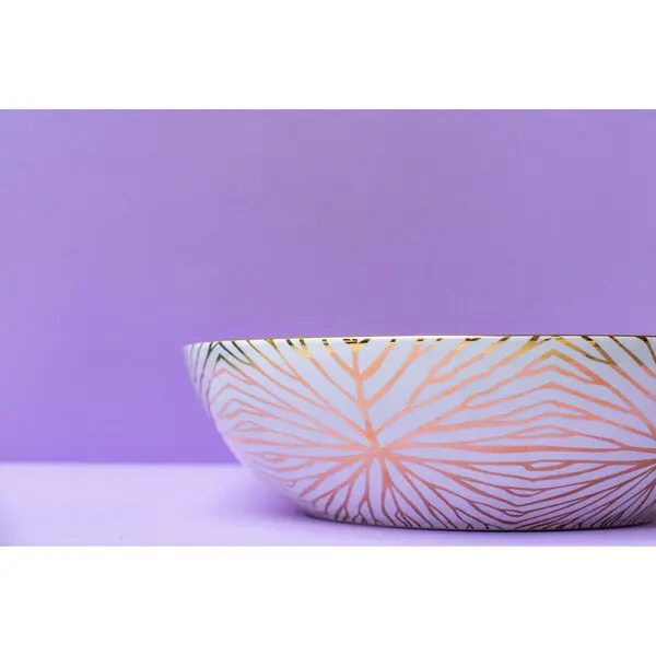 TALIANNA Lily Pad Low Serving Bowl