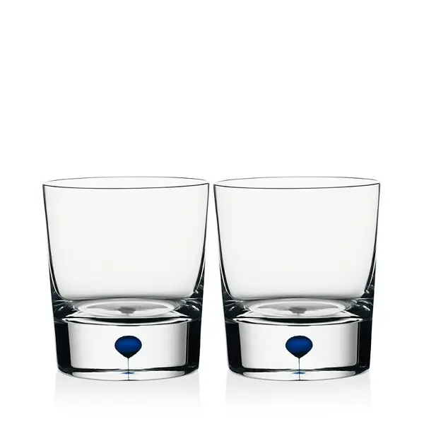ORREFORS Intermezzo Old Fashioned Glass - Clear/blue