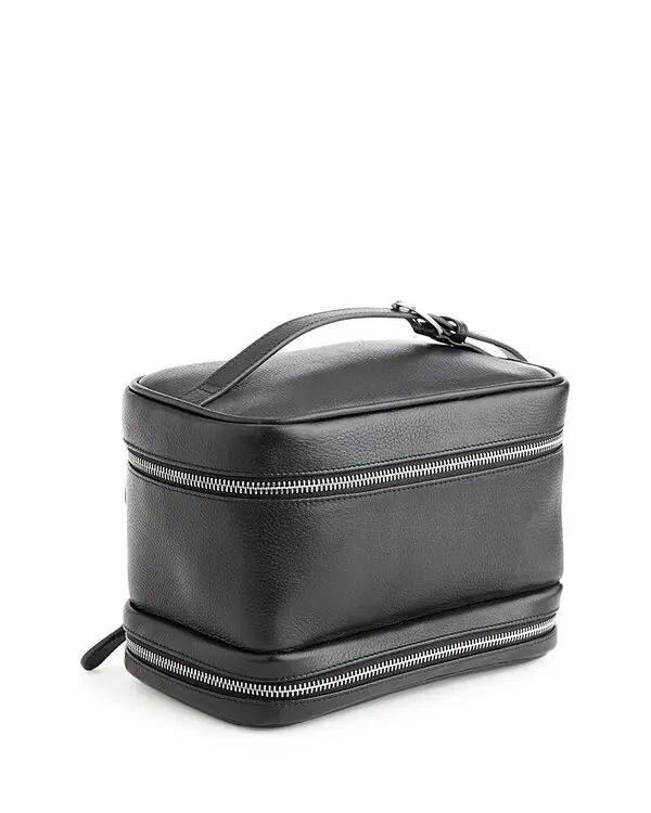 ROYCE NEW YORK Leather Train Case - Black