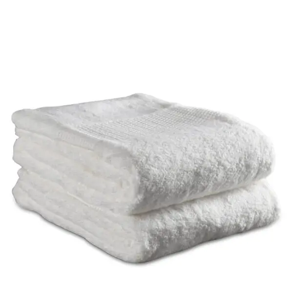 DELILAH HOME Organic Cotton Bath Towels, Set Of 2 - Ivory