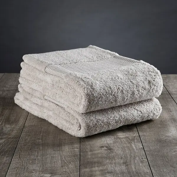 DELILAH HOME Organic Cotton Bath Towels, Set Of 2 - Natural