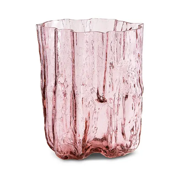 KOSTA BODA Crackle Tall Vase - Pink