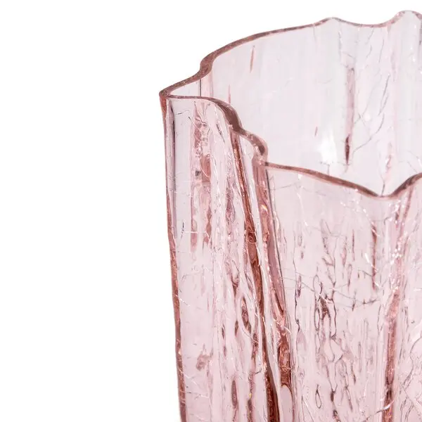 KOSTA BODA Crackle Tall Vase - Pink