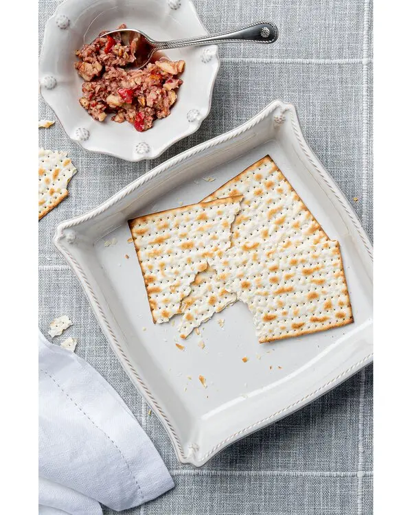 JULISKA Berry And Thread Matzo Plate