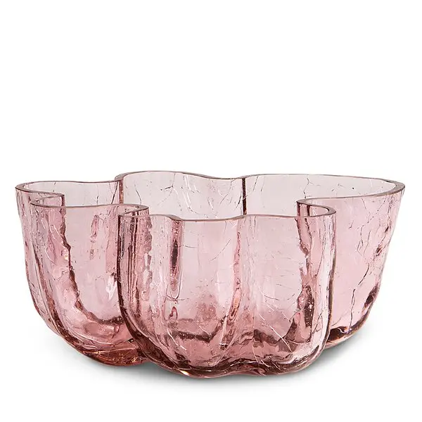 KOSTA BODA Crackle Bowl - Pink