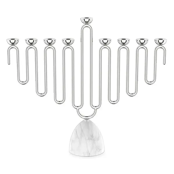 ANNA NEW YORK Coluna Menorah - Silver/carrara