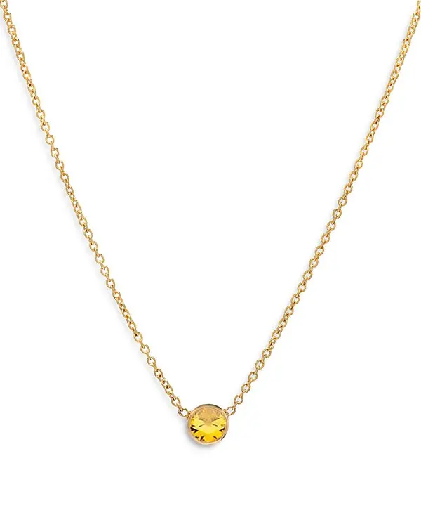 ZOE LEV 14k Yellow Gold Pendant Necklace - Topaz