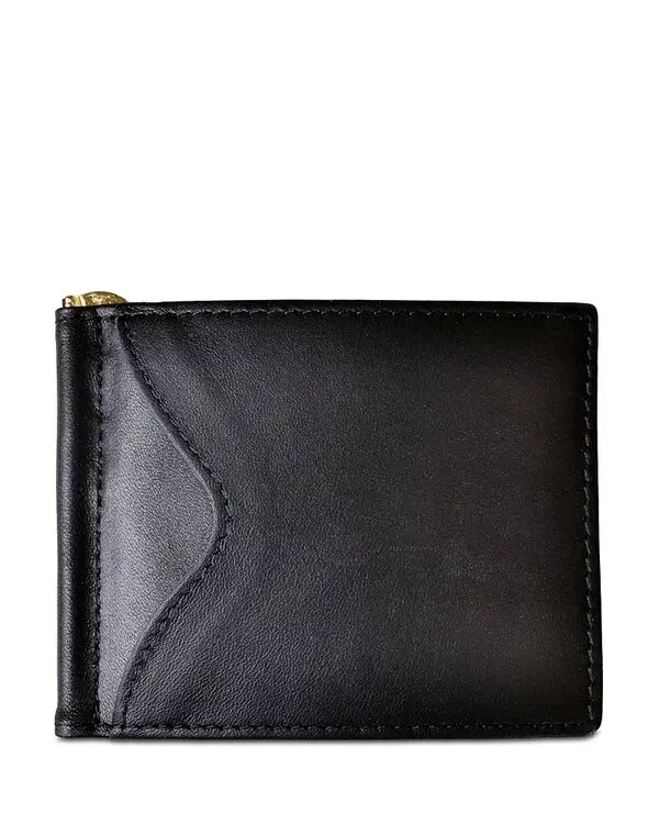ROYCE NEW YORK Leather Rfid-blocking Money Clip Wallet - Black