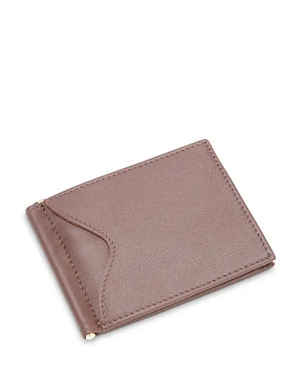 ROYCE NEW YORK Leather Rfid-blocking Money Clip Wallet - Brown