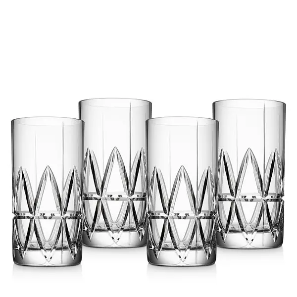 ORREFORS Peak Highball Glass, Set Of 4 - Clear