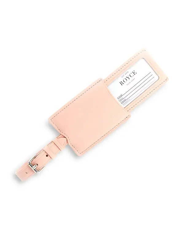 ROYCE NEW YORK Retractable Luggage Tag - Light Pink