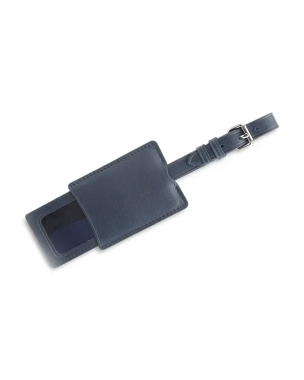 ROYCE NEW YORK Retractable Luggage Tag - Navy Blue