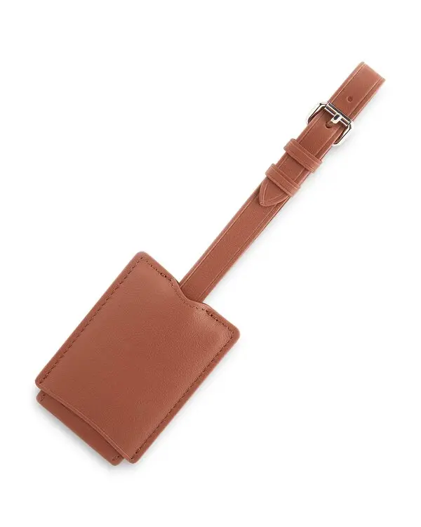 ROYCE NEW YORK Retractable Luggage Tag - Tan