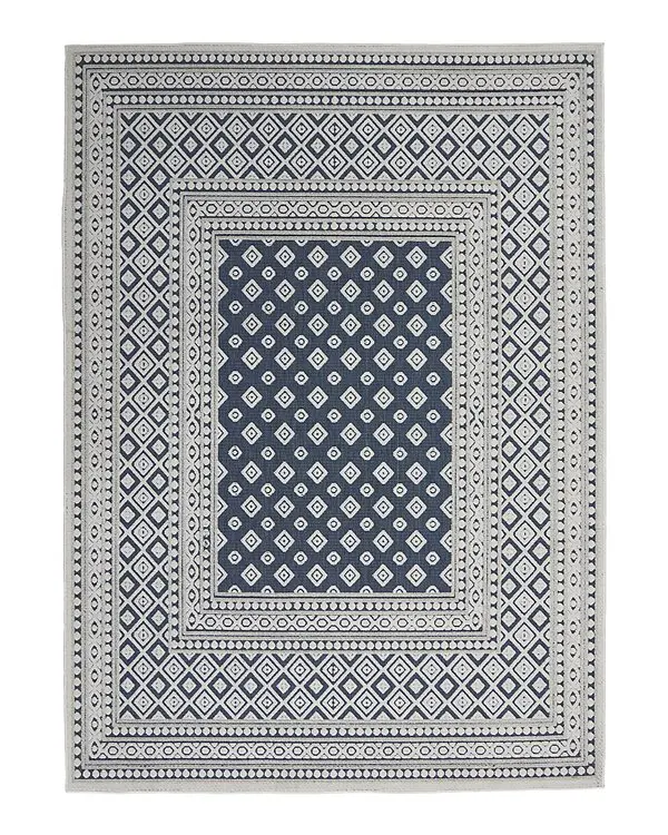 NOURISON HOME Key Largo Klg02 Area Rug, 7'10 X 9'10 - Blue