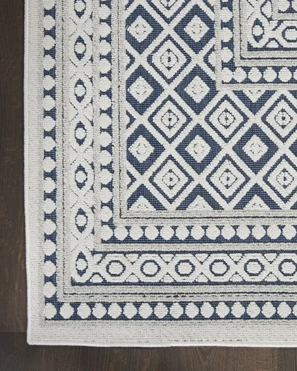 NOURISON HOME Key Largo Klg02 Area Rug, 7'10 X 9'10 - Blue