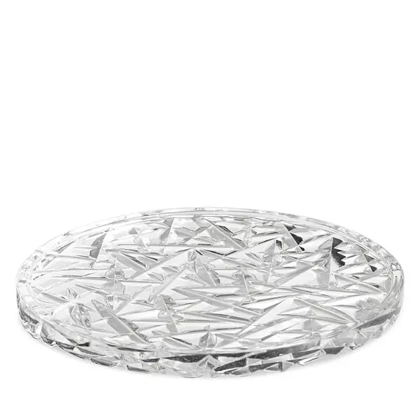 ORREFORS Carat Large Crystal Coaster - Clear