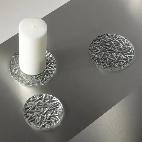 ORREFORS Carat Large Crystal Coaster
