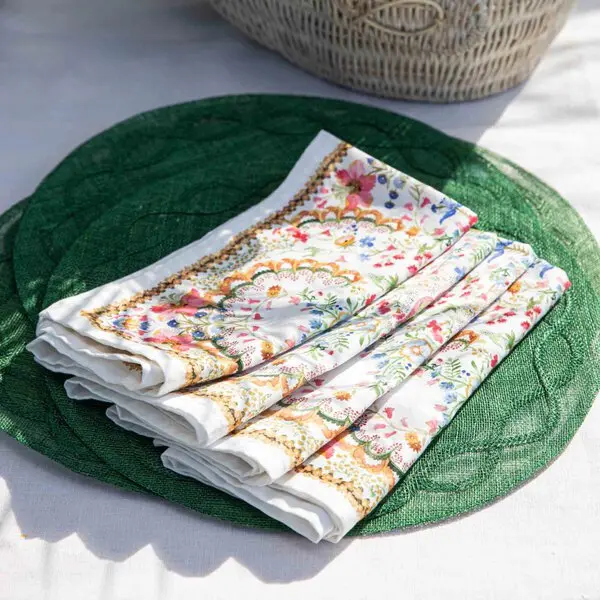 JULISKA Tuileries Garden Placemat - Basil