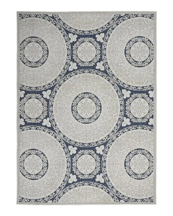 NOURISON HOME Key Largo Klg03 Area Rug, 4' X 6 - Blue