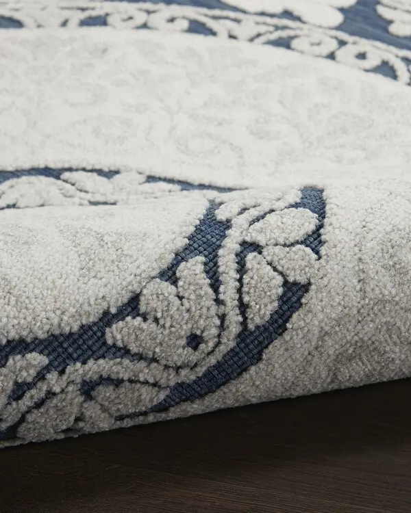 NOURISON HOME Key Largo Klg03 Area Rug, 4' X 6 - Blue