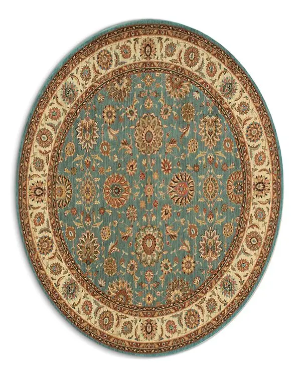 NOURISON HOME Living Treasures Li05 Round Area Rug, 7'10 Round - Aqua