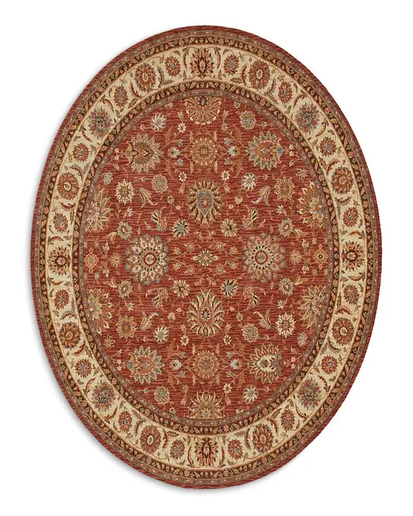 NOURISON HOME Living Treasures Li05 Round Area Rug, 7'10 Round - Rust