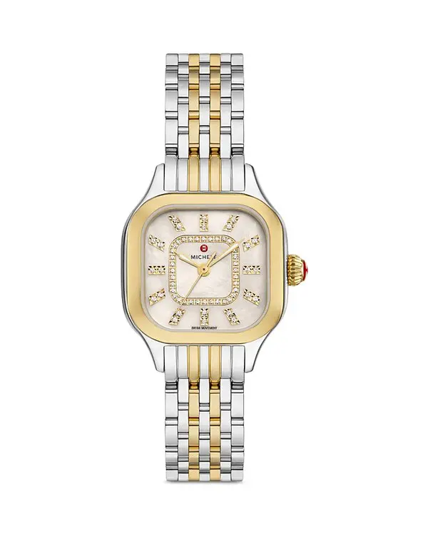Michele Meggie Diamond Watch - Gold/silver