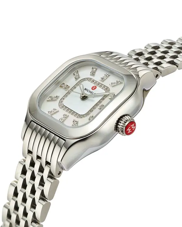 Michele Meggie Diamond Watch - Silver