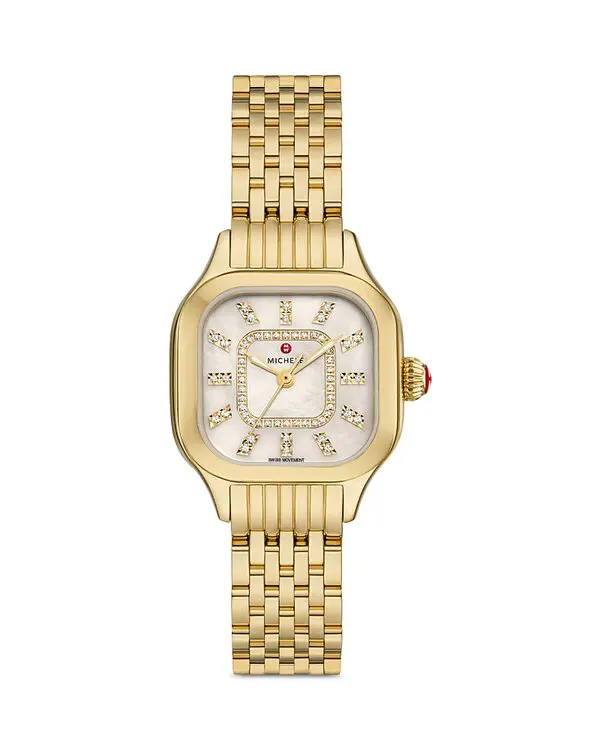 Michele Meggie Diamond Watch - White/gold
