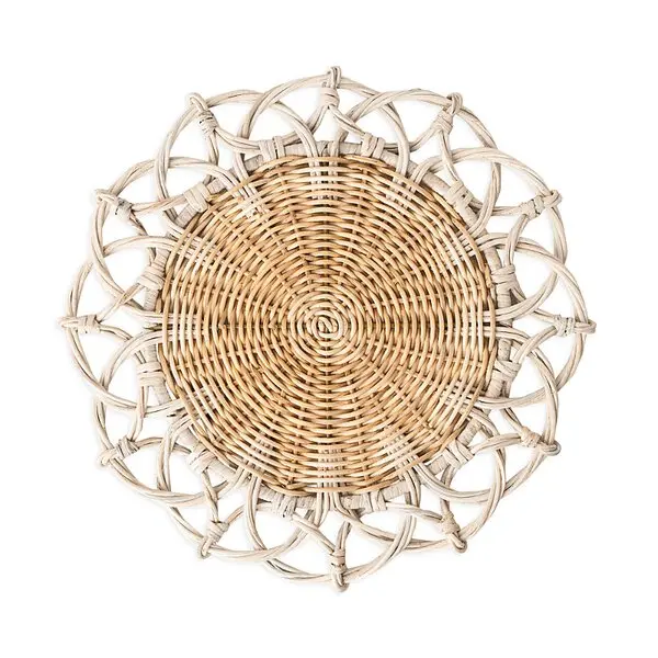 JULISKA Provence Rattan Placemat - Whitewash