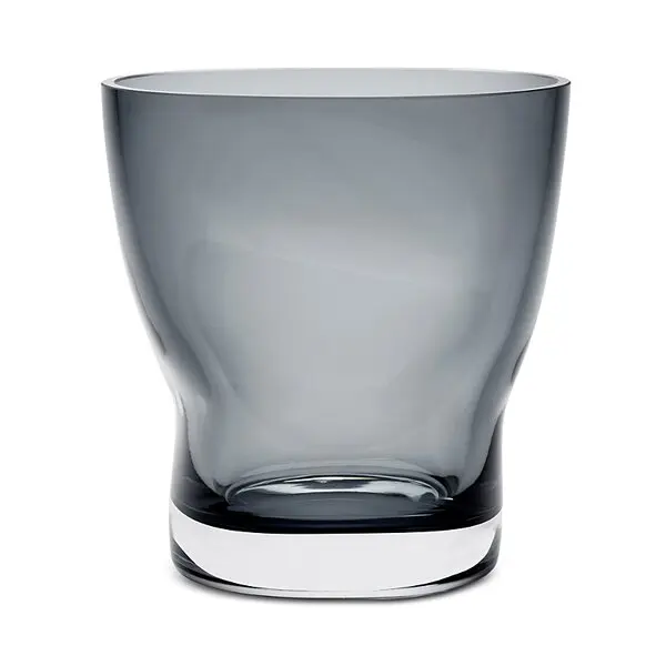 ORREFORS Squeeze Tulip Vase - Blue/gray